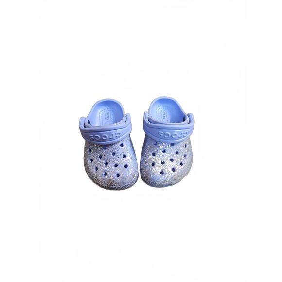 CROCS | Shoes | Sparkling Blue Crocs For Kids Size 5 | Poshmark